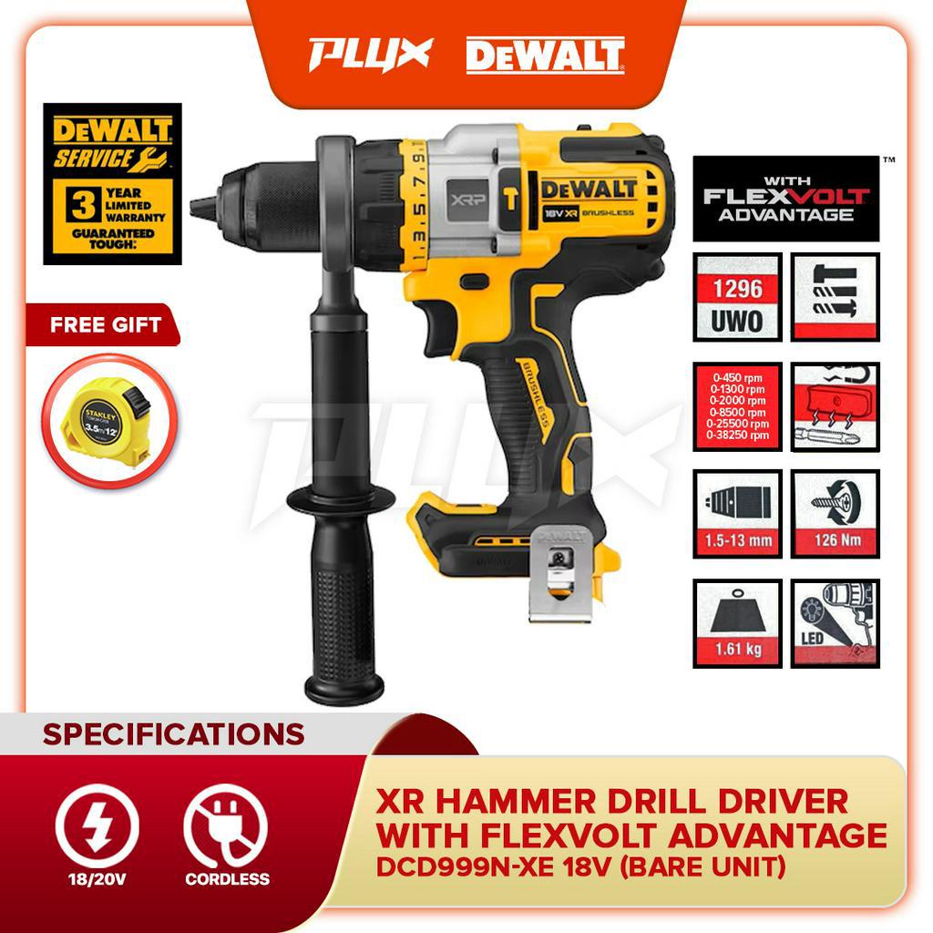 Dewalt DCD999N-XE 18V XR XRP Hammer Drill Driver With FLEXVOLT ADVANTAGE – Bare Unit | Shopee ...