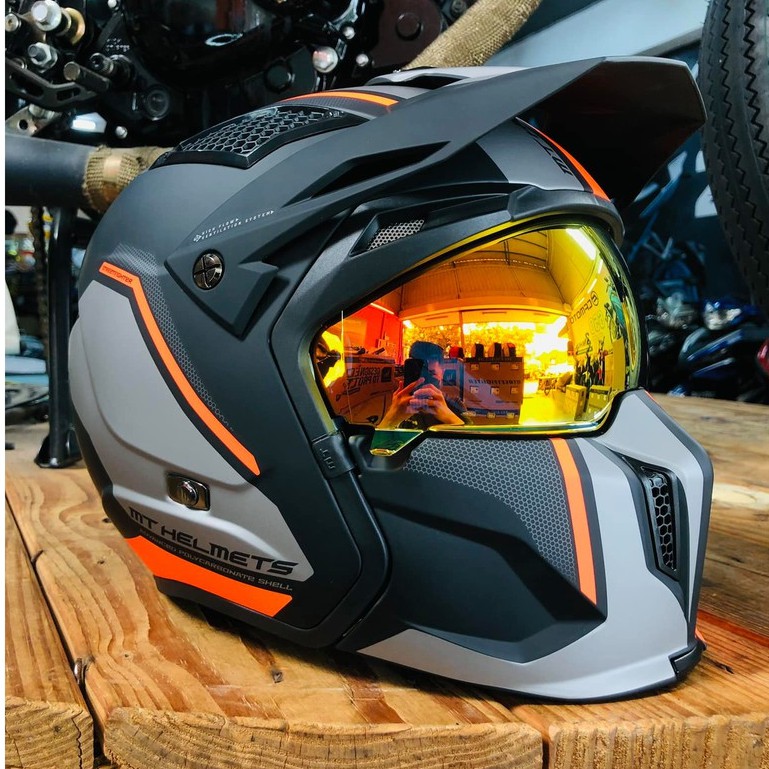 MT Helmet Street Figther Full Face Touring Helmet Modular Open Faced ...