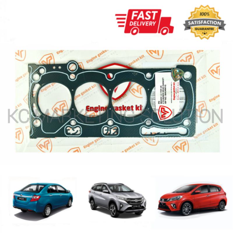 Cylinder Head Gasket (Carbon Graphite / Metal Steel) Myvi 3rd Gen ...