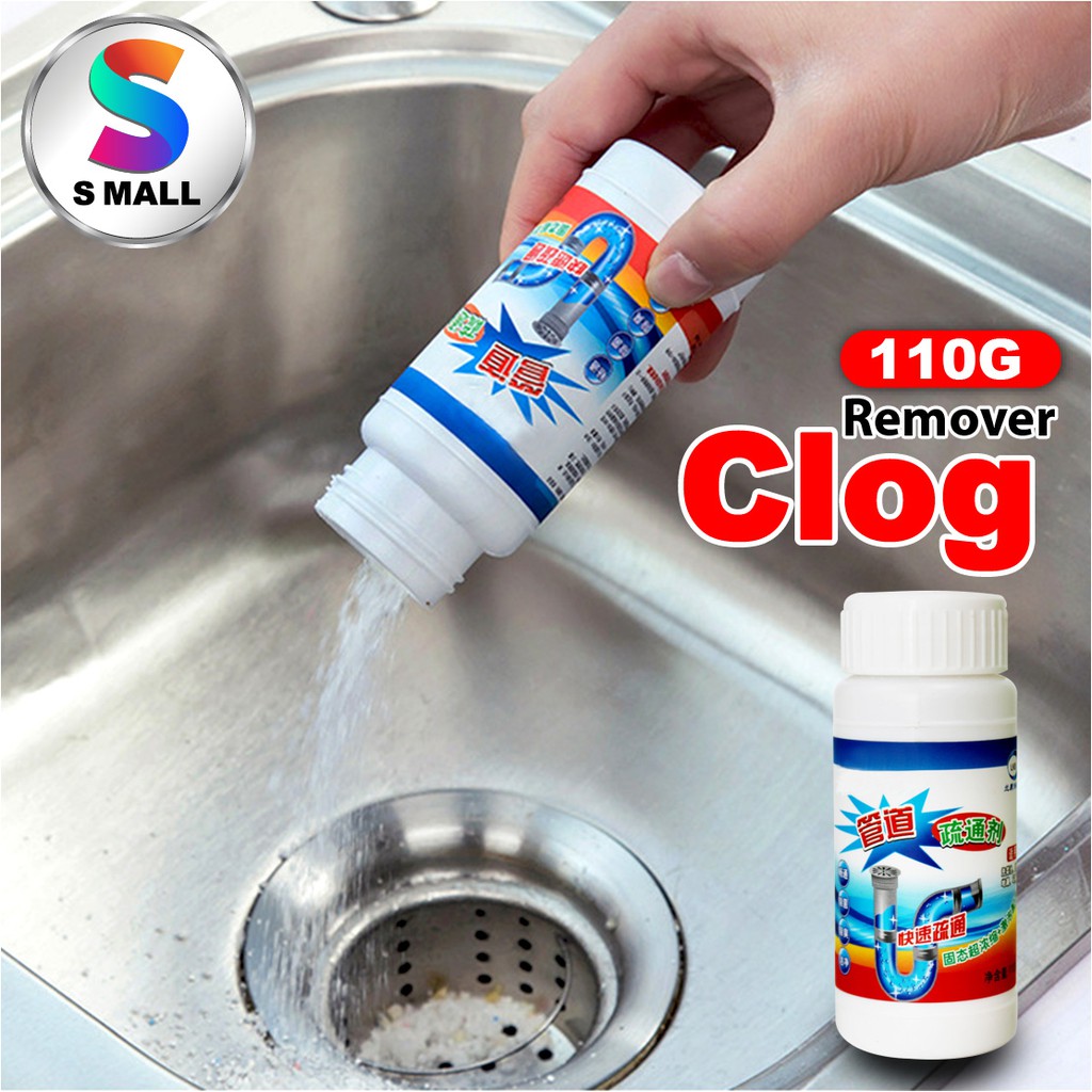 SUPER CLOG REMOVER TOILET KITCHEN DRAIN PIPES BASIN CLEAN POWDER / RED ...