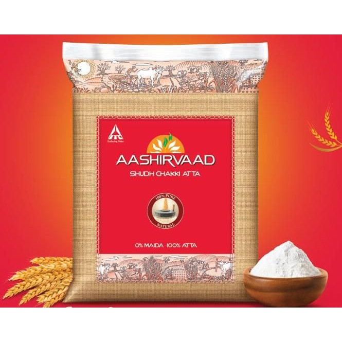 Aashirvaad Shudh Chakki Whole Wheat Atta- 1/2/5Kg | Shopee Malaysia