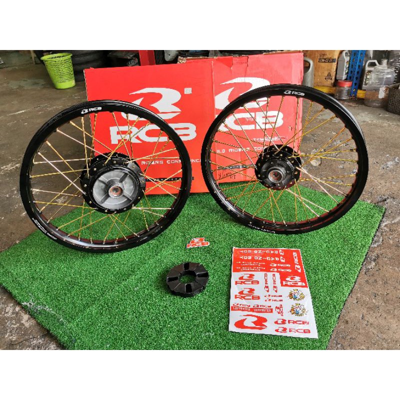 Rcb/Racingboy Rim Alloy Set RXZ 1.6-18/1.6x18 Hitam | Shopee Malaysia