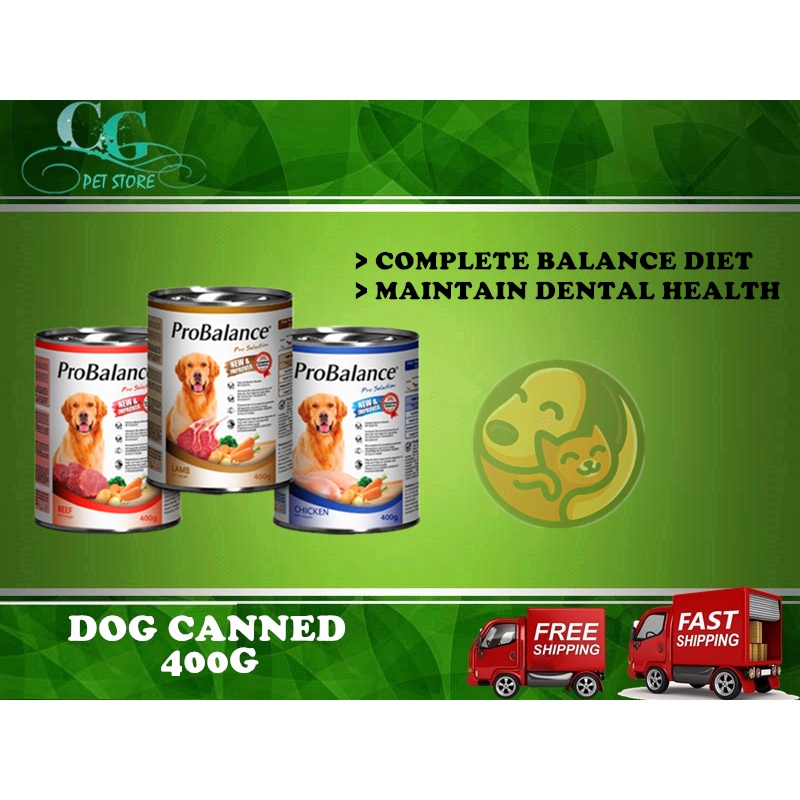 ProBalance Chicken Beef Lamb Turkey Gravy Senior Loaf Dog Canned Wet Food 400G 415G | Shopee ...