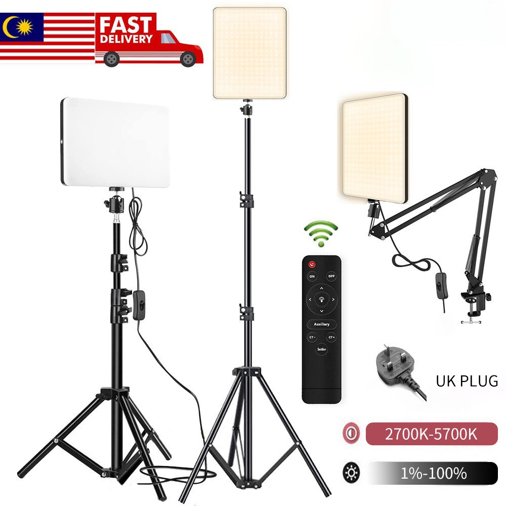 11-Inch 2700-5700K LED Fill Lamp Video Light Panel with Remote Control ...