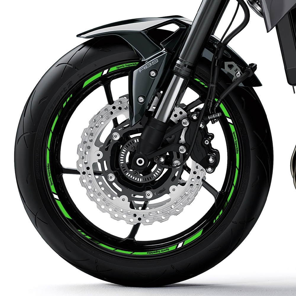 Motorcycle Wheel Sticker Rim Decal Tape Accessori For Kawasaki z750 ...