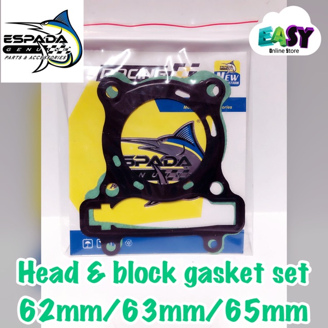 Head&Block Gasket Head Gasket Block Gasket LC135 62mm 63mm 65mm Espada ...
