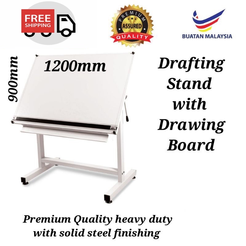 Drafting Stand with Drawing board A0(900mm x 1200mm) | Shopee Malaysia