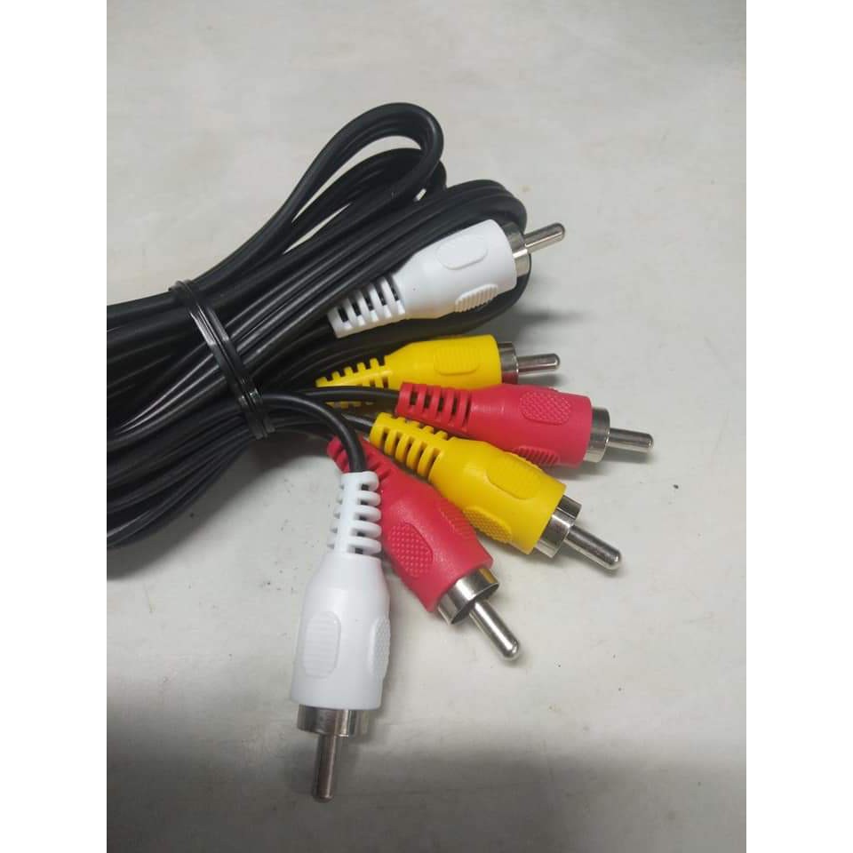 Genuine 1m2 6-lead AV cable | Shopee Malaysia