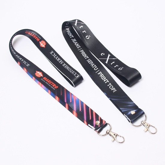 (SAME DAY SHIPPING) Lanyard 20mm Custom Design Full Color Printed (No ...