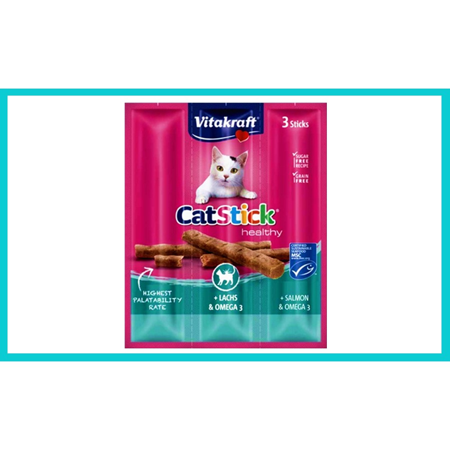 Vitakraft Cat Stick Cat Treats (3 stick in 1) / (4 stick in 1) Snack ...