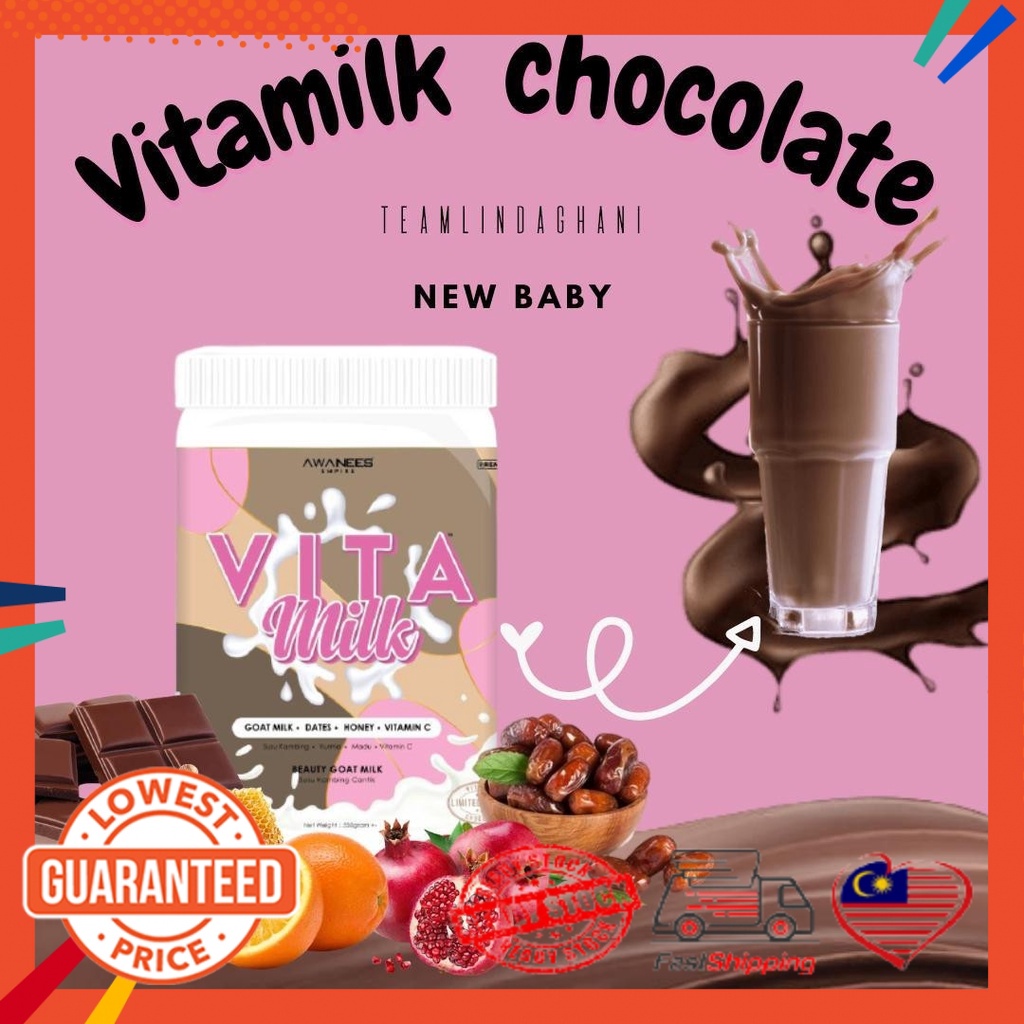 ORIGINAL HQ 100% VITAMILK BOOSTER VIRAL VITA MILK CHOCOLATE STRAWBERRY ...