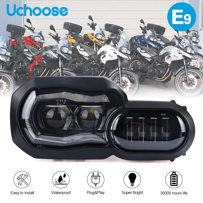 E9 Mark Motorcycle Headlight For BMW F800GS F800R F700GS F650GS Lights Assembly Motorcycles ...