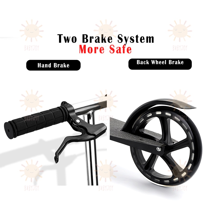 Skuter Handbrake Fitness Scooters For Older Children And Adults ...