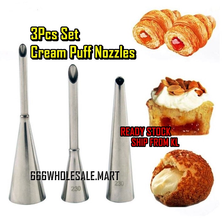 Cream Puff Nozzle Royal Icing Piping Nozzle Tip Stainless Steel Cupcake ...