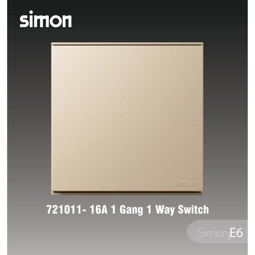 Simon E6 Series Switch / Switches & Socket Outlet (CHAMPAGNE) | Shopee ...