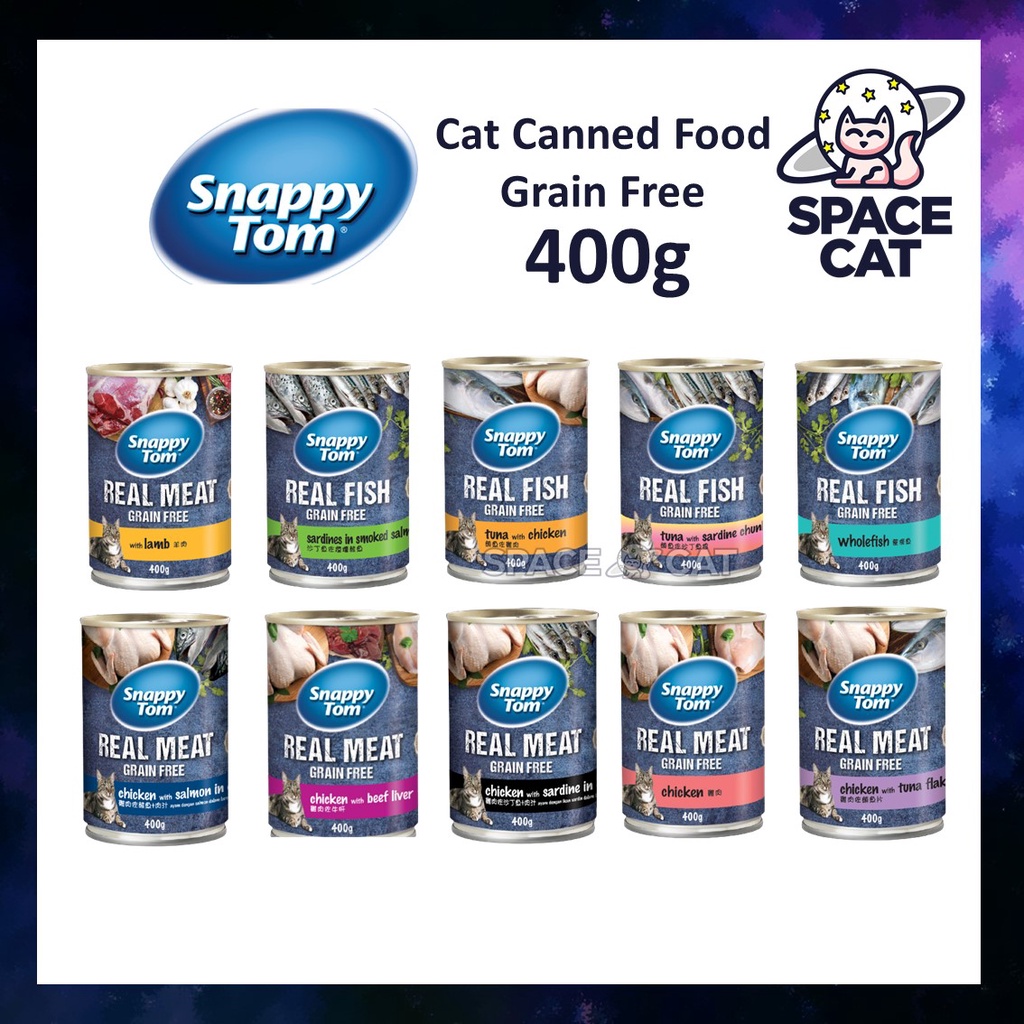 Snappy Tom Cat Canned Food 400g Grain Free / Cat Food/ Wet Food / Pet ...