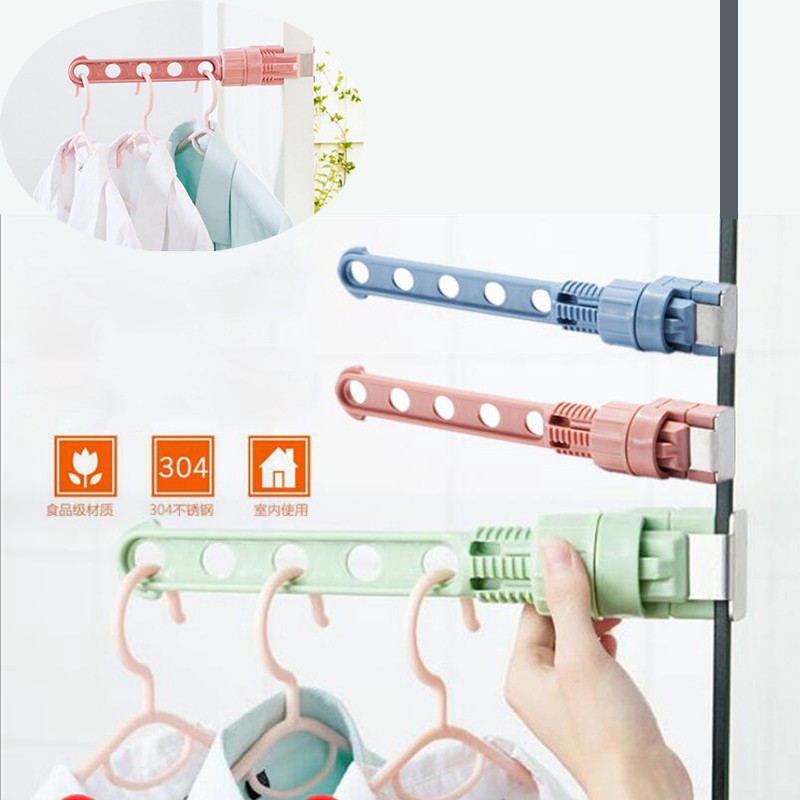 🌹 READY STOCK🌹 Indoor Window Frame Laundry Rack 5 Holes Portable Indoor ...