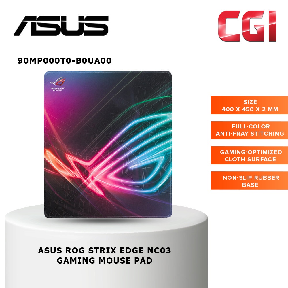 Asus ROG Strix Edge NC03 Gaming Mouse Pad (90MP000T0-B0UA00) | Shopee ...