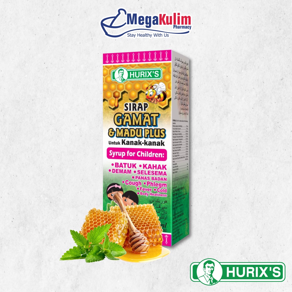 Hurix's Gamat & Madu Plus Syrup for Children 60mL | Shopee Malaysia