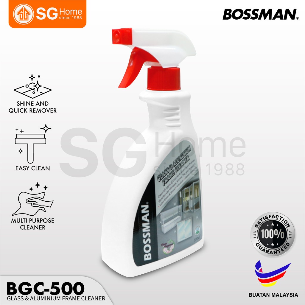 BOSSMAN Glass Cleaner Spray Home Care Cleaning Solution Pencuci Cermin ...