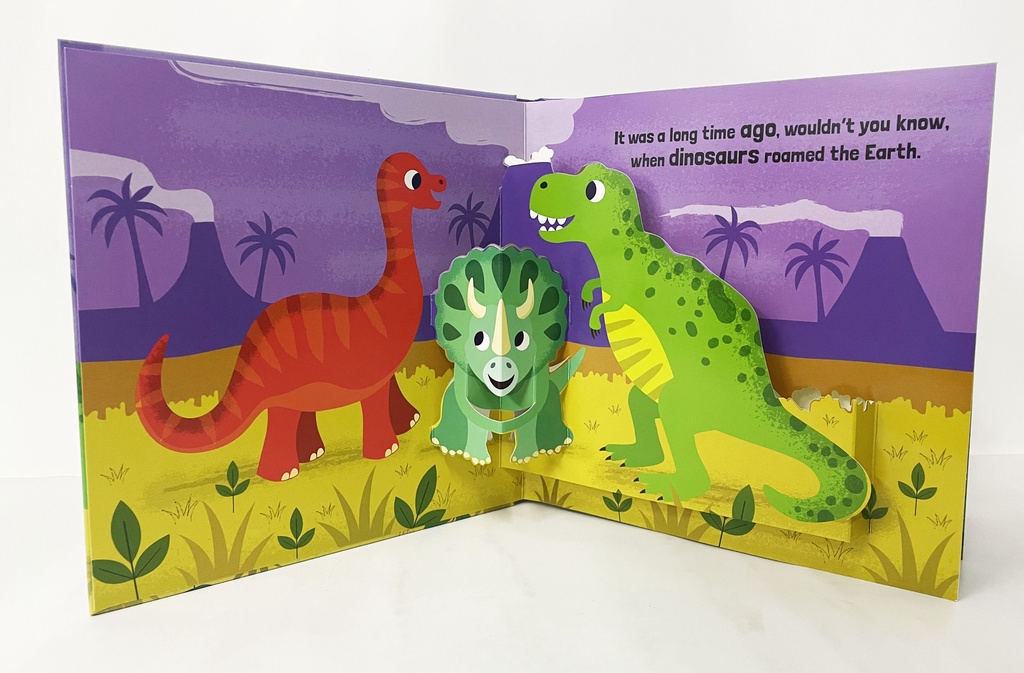 Dinosaurs Roar Pop Up Story Book for Kids To Learn About Dinosaurs ...