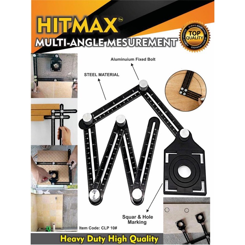 [100% ORIGINAL] HITMAX MULTI-ANGLE MEASUREMENT SIX-FOLD ANGLE FINDER ...