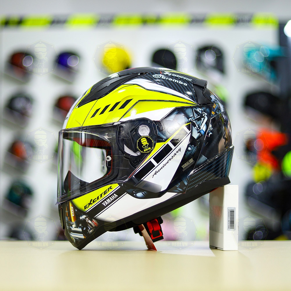 Ls2 FF353 Full-Face Hat Glossy Black decal Sticker Yamaha Exciter Gold ...