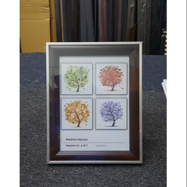 4R,5R,6R,8R,8 x 12, A4 Photo Frame Brown/Silver line Frame (Hand Made ...