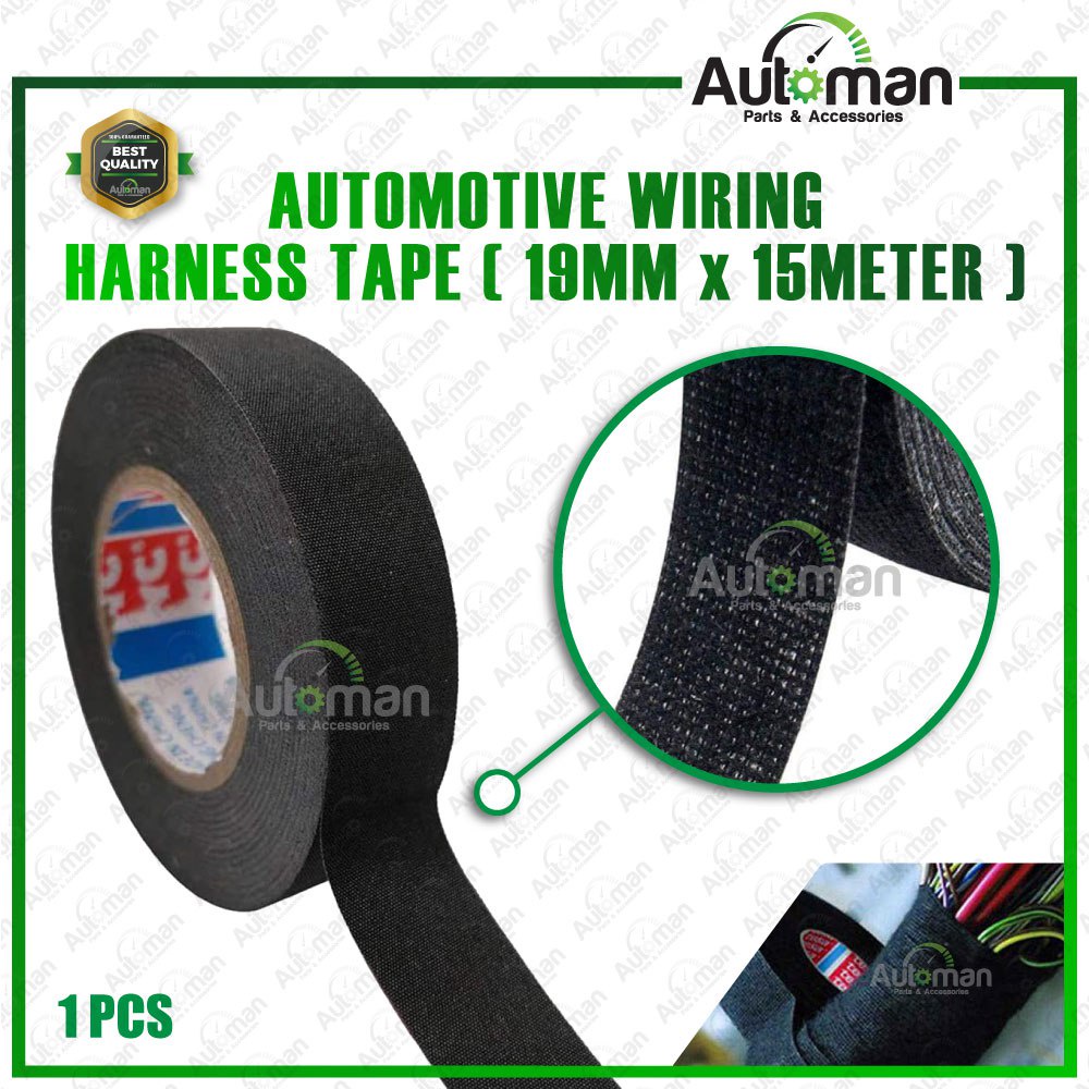 Universal Wiring Tape Black Adhesive Cloth Automotive Wiring Harness ...