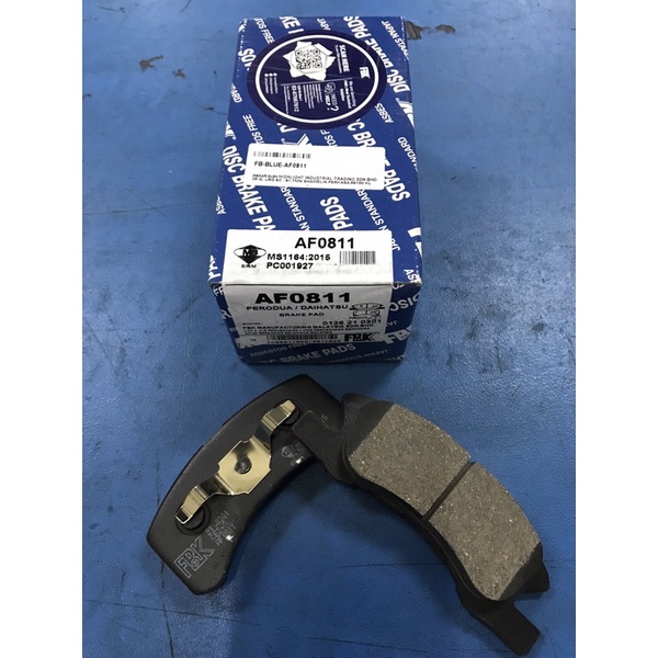 FBK Front Brake Pad Perodua Viva Front Brake Pad AF0811 | Shopee Malaysia