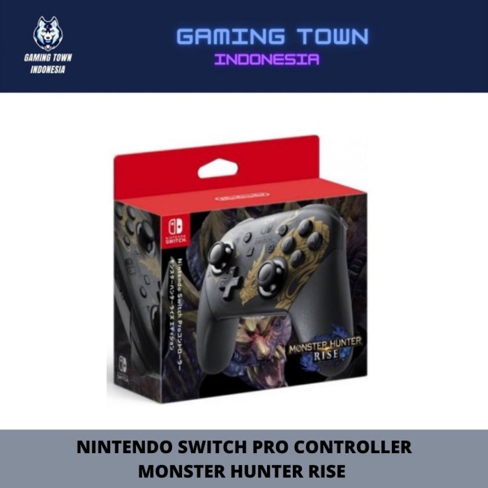 Monster Hunter Rise Nintendo Switch Pro Controller Stick Wireless ...