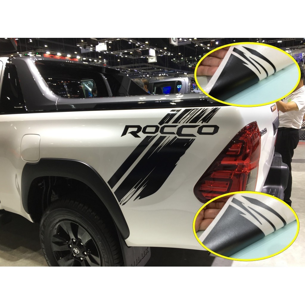 Toyota Hilux Rocco Style Rear Trunk Side Body Sticker Sticker (Rocco ...