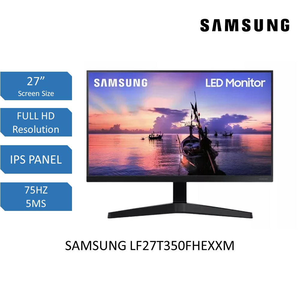 SAMSUNG 27" LF27T350FHEXXM FHD IPS 75HZ 5MS MONITOR | Shopee Malaysia