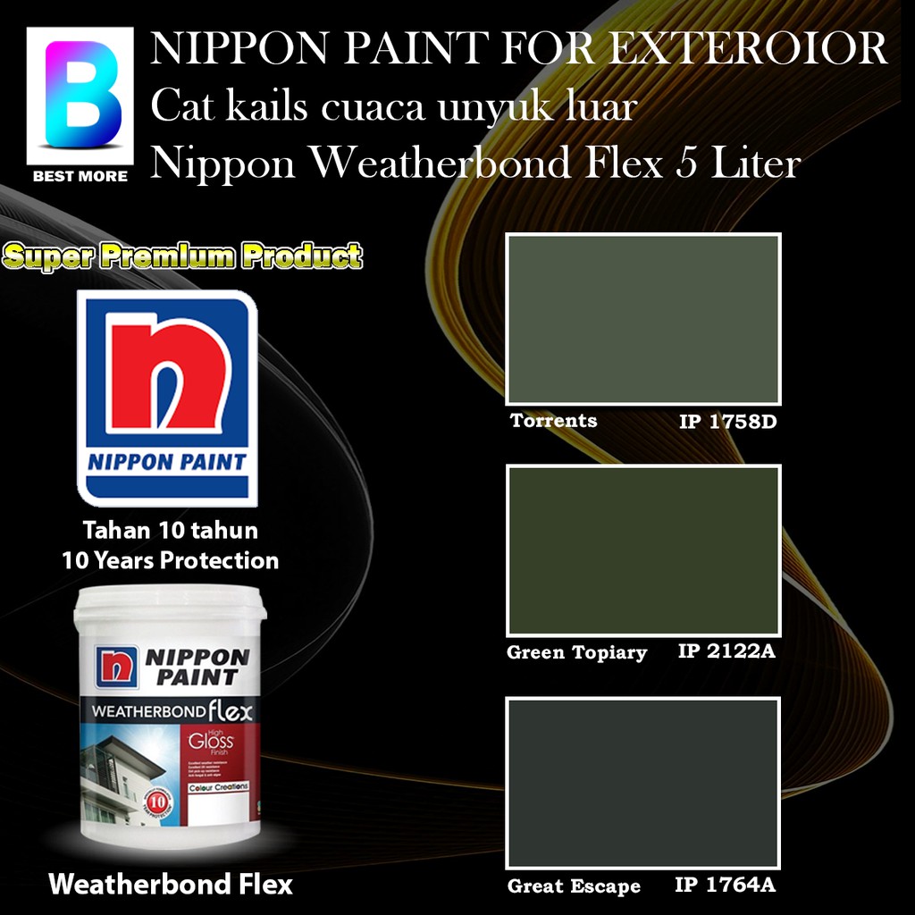 Nippon Paint Weatherbond Flex Exterior Collection 5 Liter Torrents ...