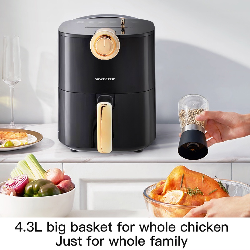 OFFER 4.3 L Air Fryer Rapid Air Technology Timer Temperature Control ...