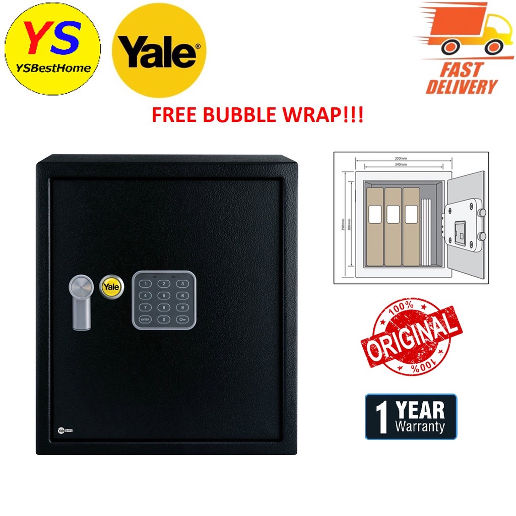 YALE ELECTRONIC SAFE YSV/390/DB1 / YSV/390/DB2 | Shopee Malaysia