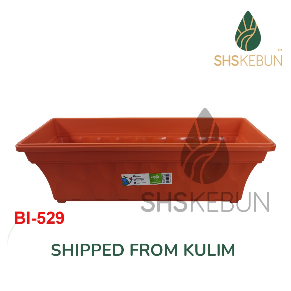 Baba Rectangular Planter BI-529 Biodegradable Pasu Bunga for Indoor and ...