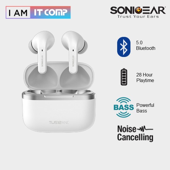 SonicGear Earpump TWS 12 ANC Bluetooth True Wireless Type-C POD ...