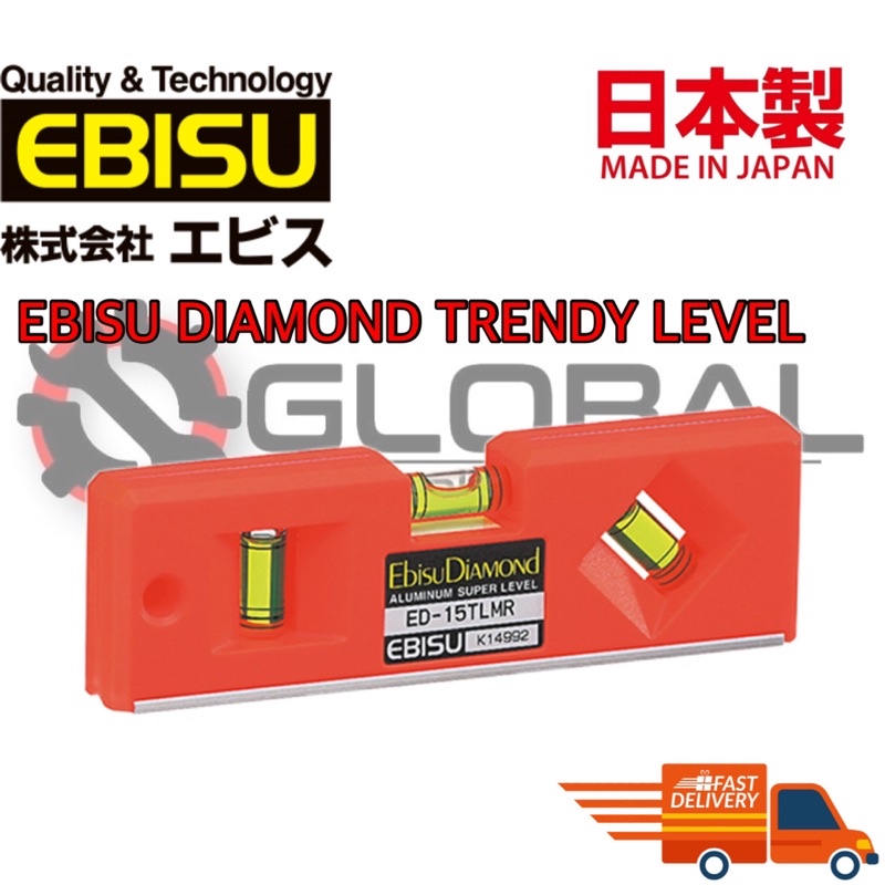 🇲🇾 READY STOCK 🇲🇾 EBISU DIAMOND TRENDY LEVEL 150MM MAGNET BASE (ED-15TLMR) 🇯🇵 MADE IN JAPAN ...