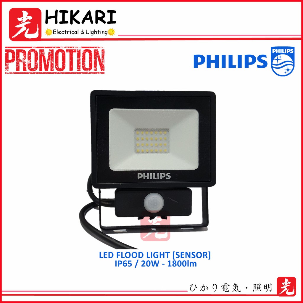 Philips LED Essential SmartBright BVP150/20W LED FLOOD LIGHT / OUTDOOR ...