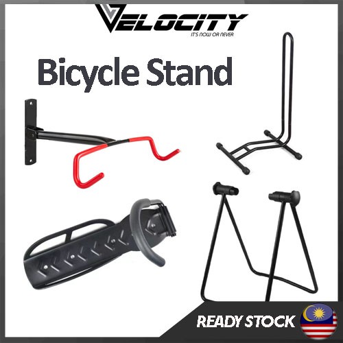 Foldable bicycle V stand basikal Stable Stand L Wall J Hook Bicycle ...