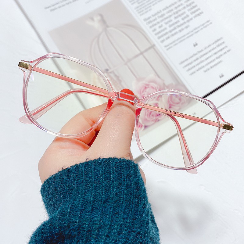 Raya Men/Women Glasses Frame Spectacles Korean oval Frame Transparent ...