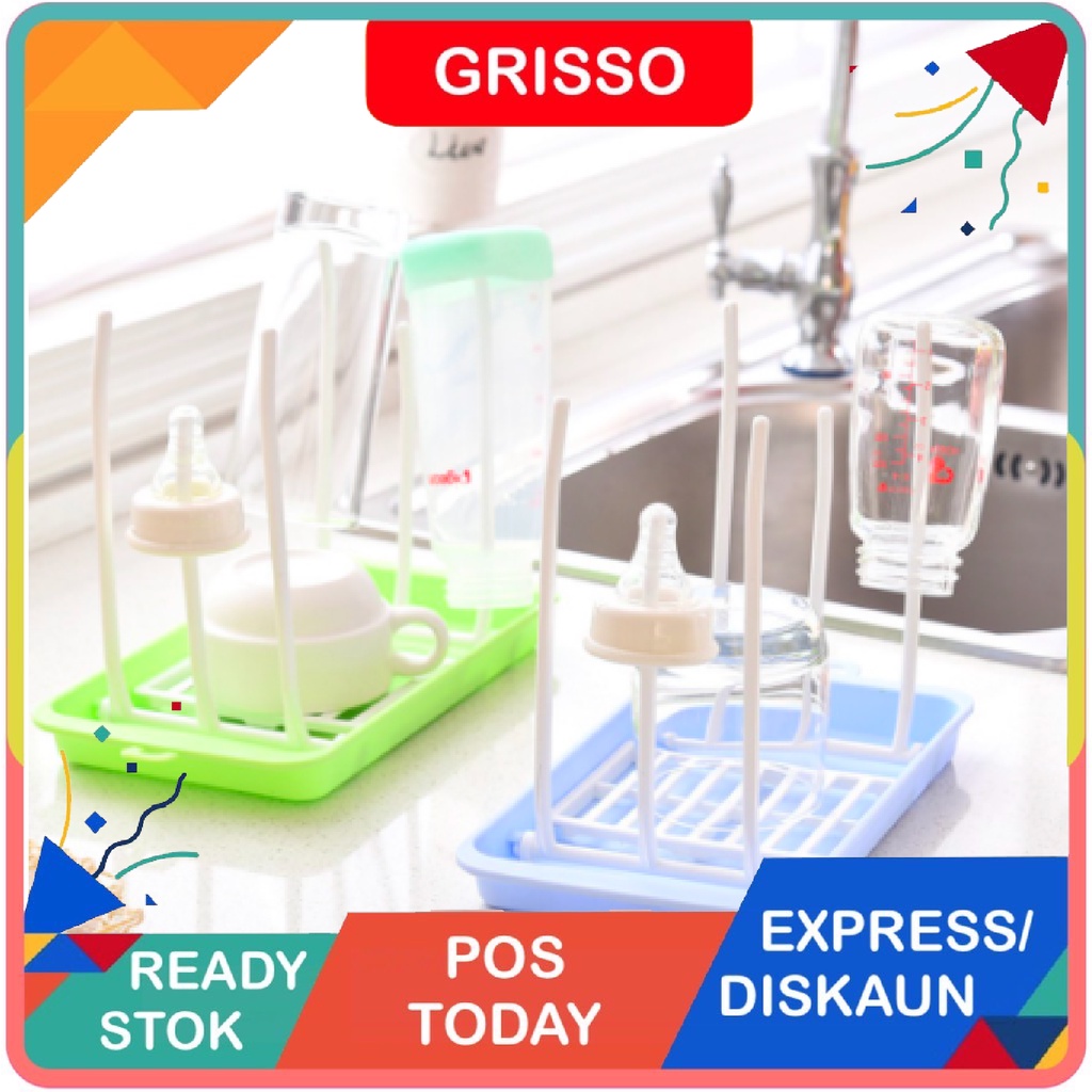 🤩READY STOK🔥 GRISSO 2 layers Foldable Bekas Susu Botol Tray Milk Bottle ...