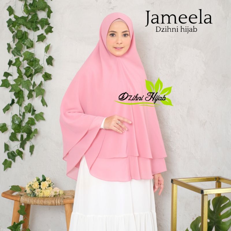 Jameela hijab Instant hijab hijab 2-layer jumbo syari jameela dusty ...