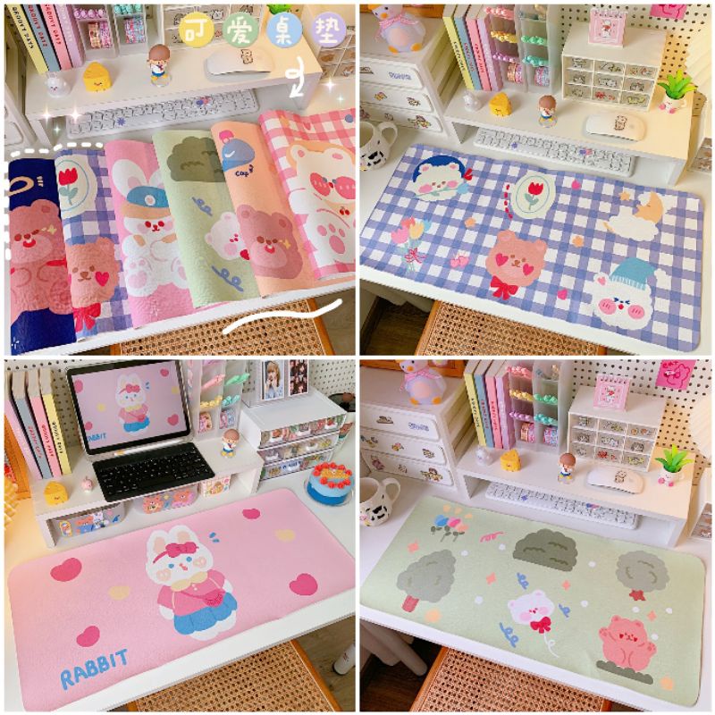 INS HOT [65cm×30cm] Study Table Mat Placemats Table Coaster Long Mouse ...