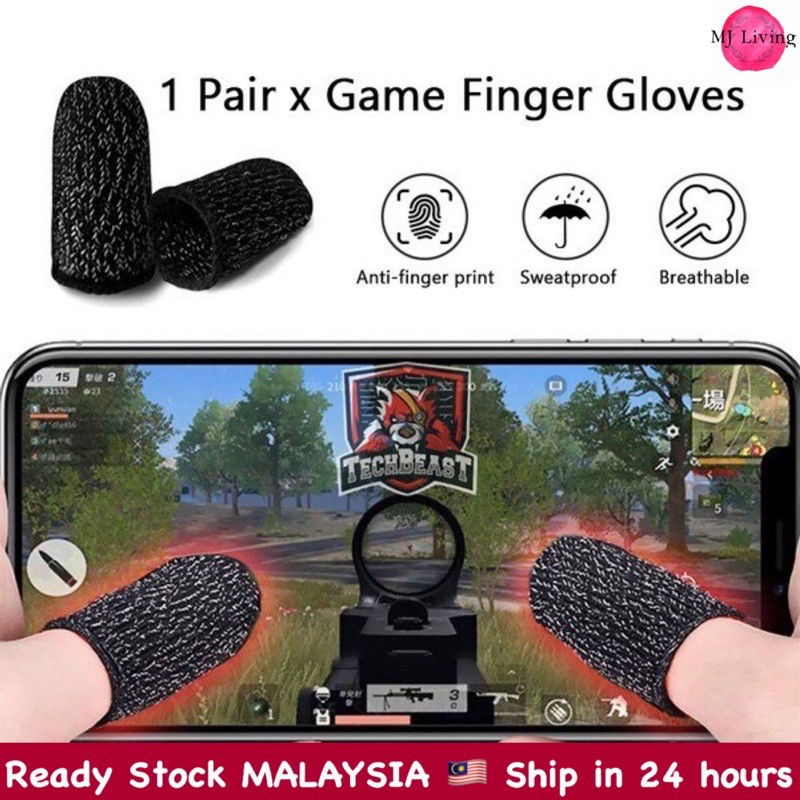 gaming!gaming mouse! 【2PCS】Finger Sleeve Glove Ultra-Thin Breathable ...