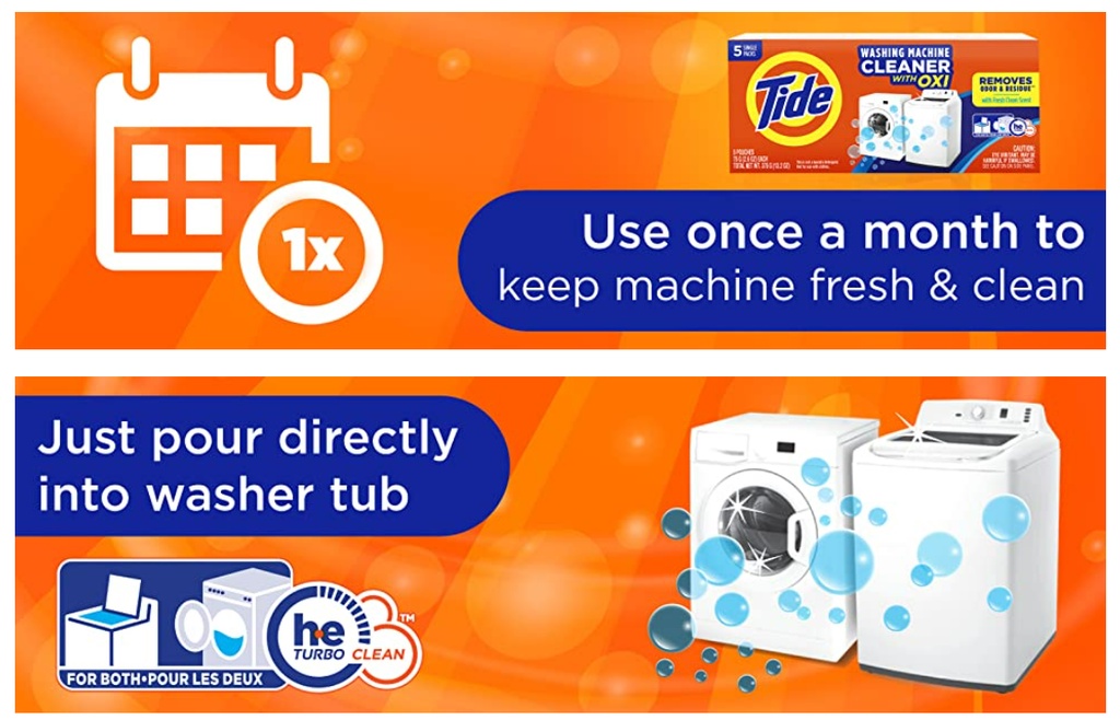 Tide Washing Machine Cleaner for Front and Top Loader Washer Machines ...