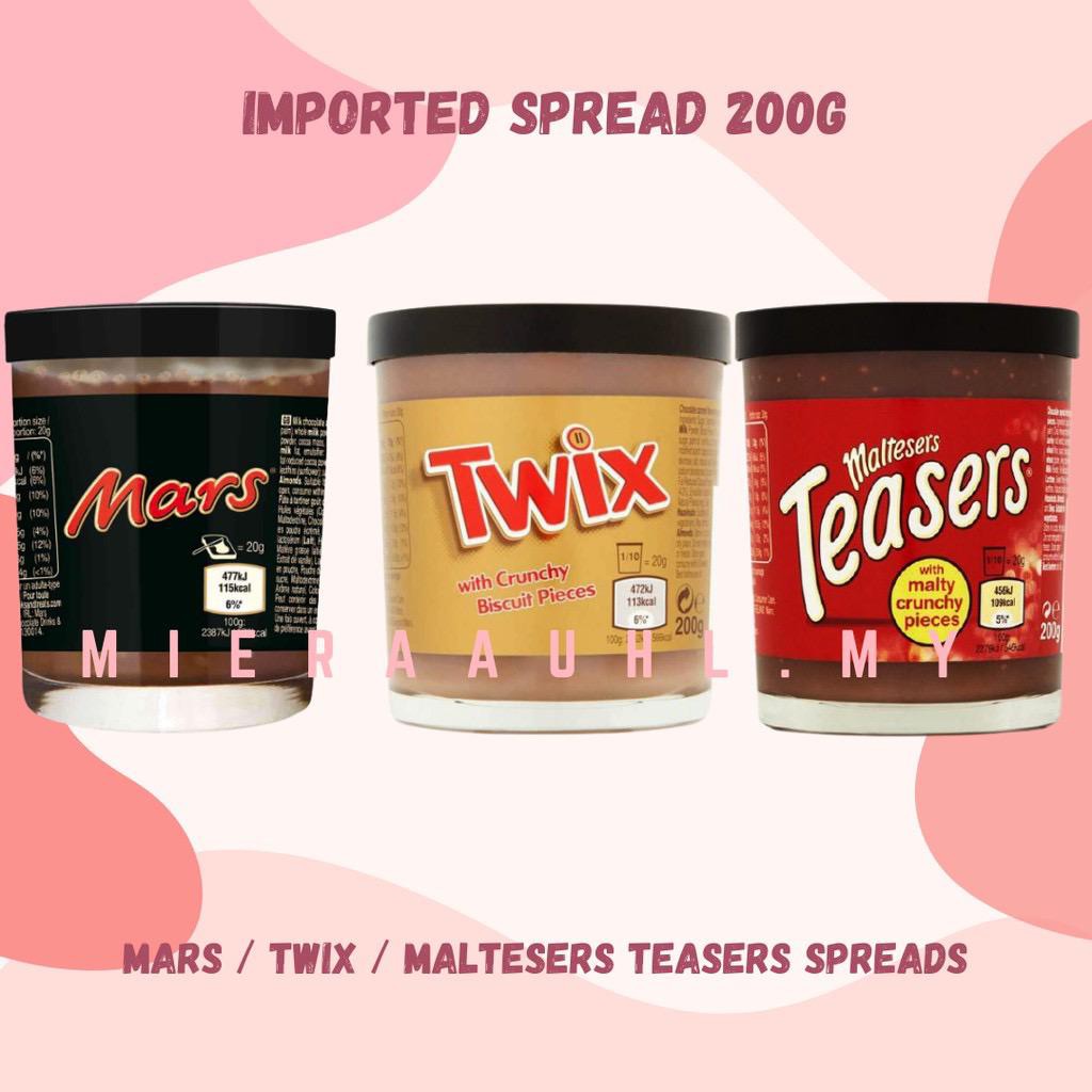IMPORTED MARS / TWIX / MALTESERS TEASERS SPREAD 200G | Shopee Malaysia