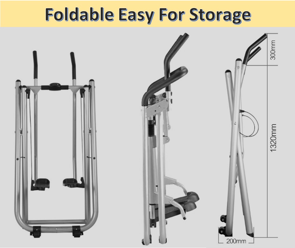 🔥🔥 ADSports Air Walker Elliptical Glider Machine Sports Fitness ...