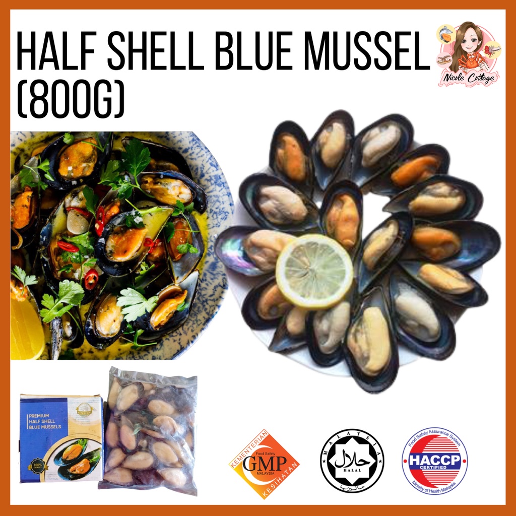 Premium Grade Half Shell Blue Mussel 800G | Shopee Malaysia
